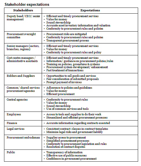 procurement action plan example