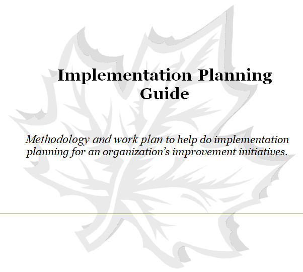 TURNKEY Implementation Planning Guide for Public Sector Initiatives ...